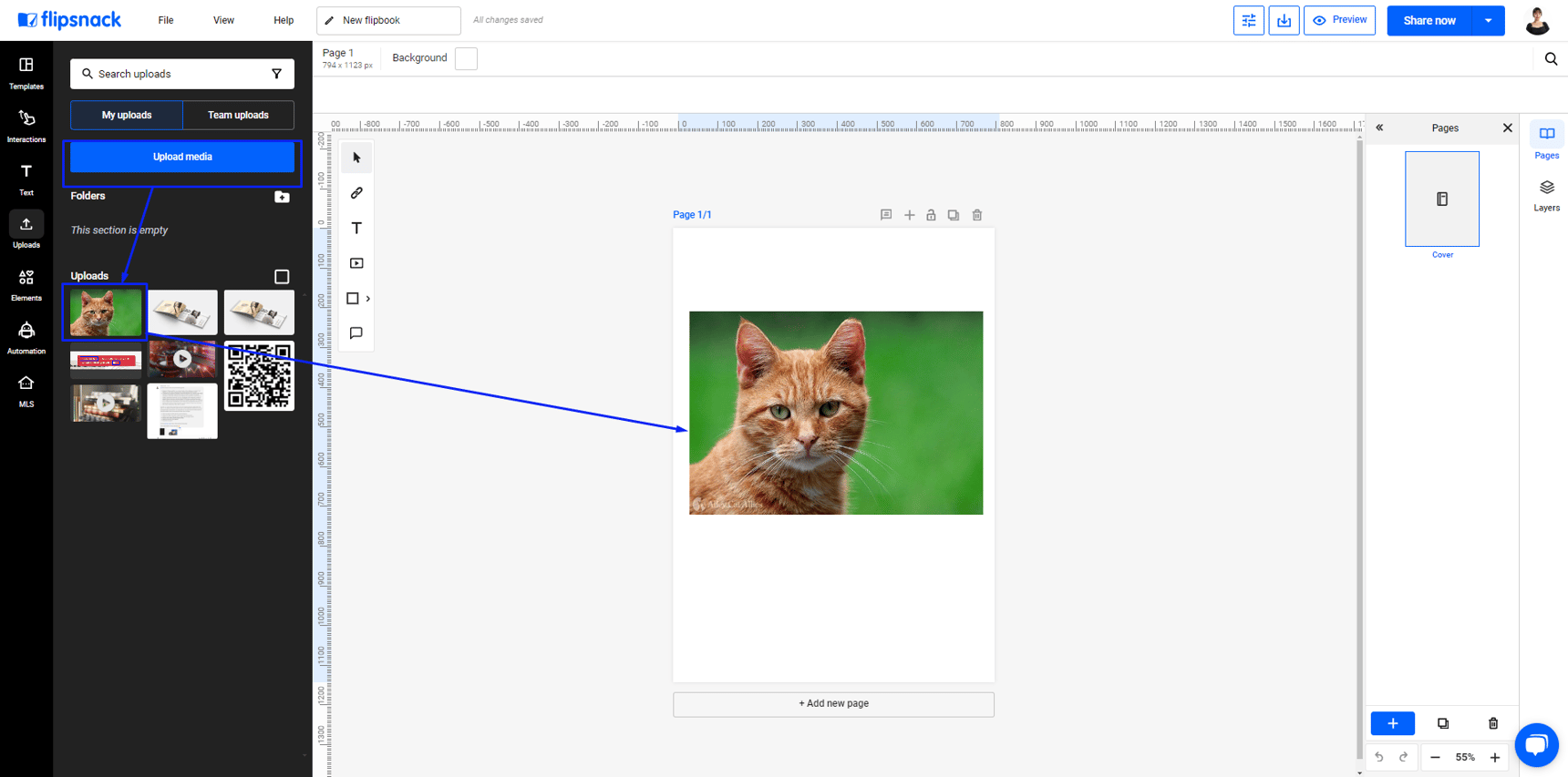 Downloading images from Flipsnack (HTML5 & PDF) using hyperlinks